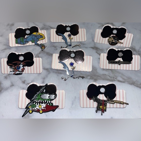 Enamel Painted Pins | Other | Mens Cartoon Character Enamel Pin Set ...